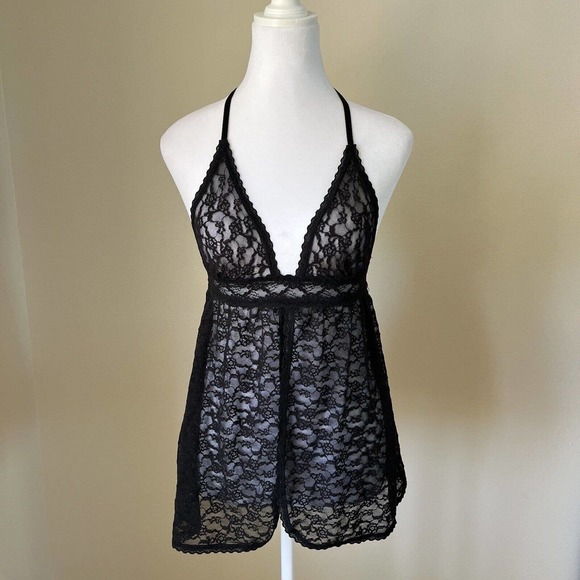 Victoria's Secret | Intimates & Sleepwear | Victorias Secret Sz S Black ...